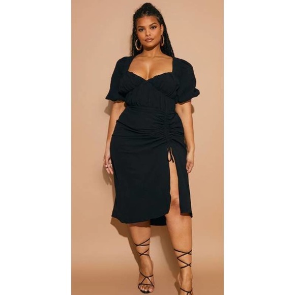 PrettyLittleThing | Dresses | Nwt Prettylittlething Sz 6 Plus Black ...